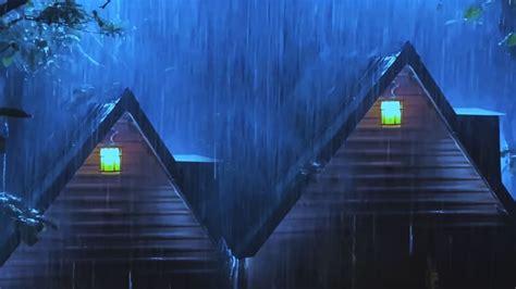 🔴지붕에 폭우를 동반한 끔찍한 뇌우 및 매우 강렬한 천둥 듣기에 집중하면 밤에 폭우와 천둥으로 즉시 깊은 잠에 빠질 것입니다 Asmr Youtube