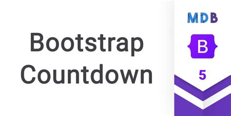 Elevate Your Project With A Dynamic Countdown Timer The Countdown Component From Mdbootstrap