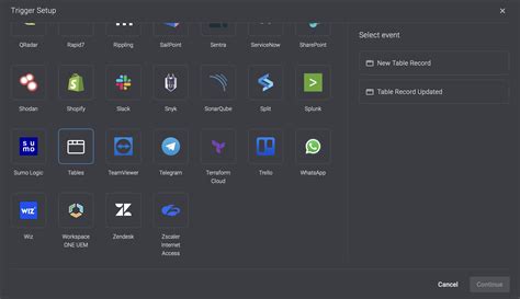 using tables in workflows blink ops documentation
