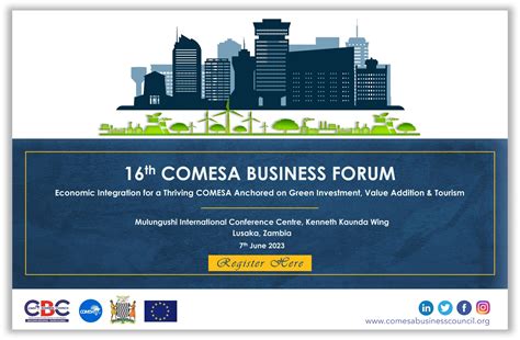 16th COMESA Business Forum COMESA Business Council