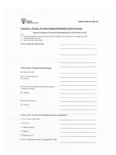 Tnb Form