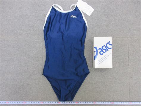 【未使用】m【12 24】★3 スポーツ店在庫品 Asics アシックス 女子水着 Xoサイズ Alv700 ネイビー 競泳水着 スクール