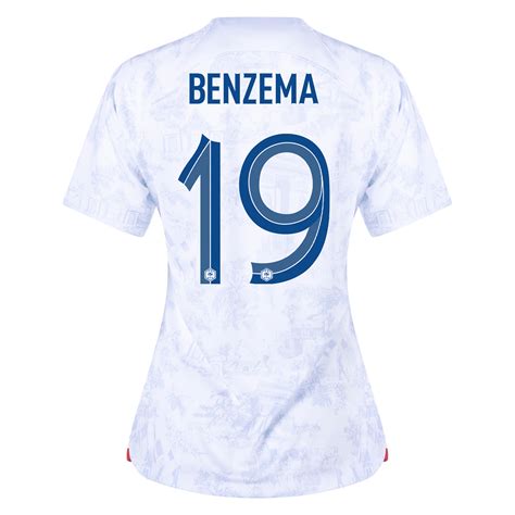 Benzema 19 France Away Jersey World Cup 2022 Women Gogoalshop