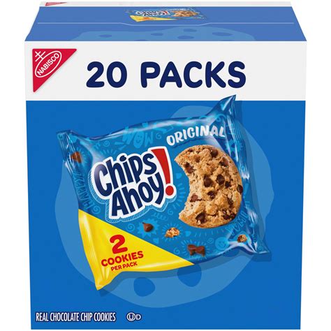 Chips Ahoy Original Chocolate Mzf22 Chip Cookies 20 Snack Packs 2
