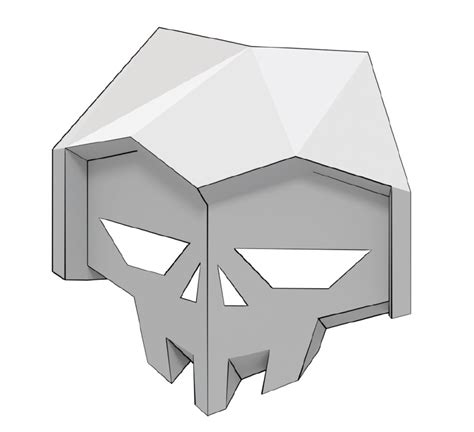 Маска на Хэллоуин 3d papercraft | Поделки из бумаги для детей