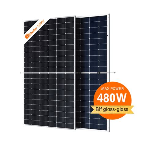 Shinefar Bifacial Double Glass 182mm Mono 480w Solar Panel N Type