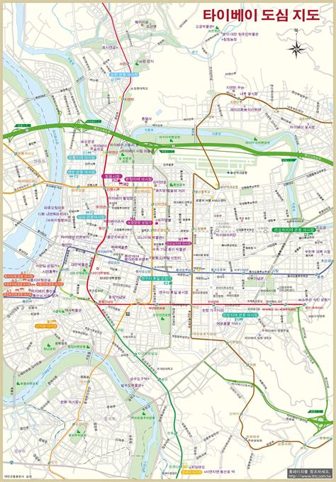 타이페이 야시장 지도 대만 여행지도 Map Travel