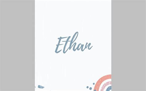 Ethan Name Meaning A Deep Dive Into Its Origins
