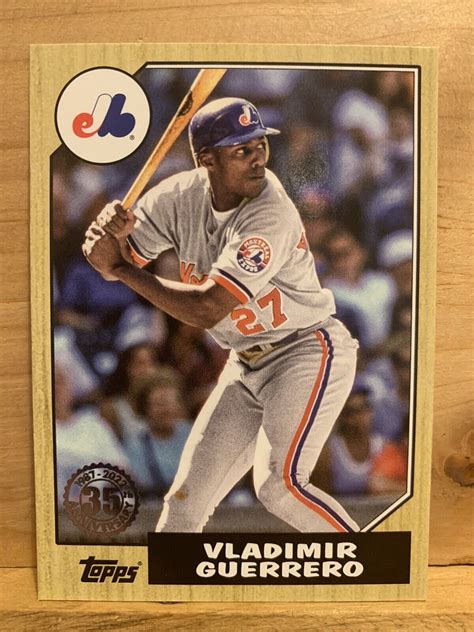 2022 Topps 35th Anniversary Vladimir Guerrero T87 6 Montreal Expos