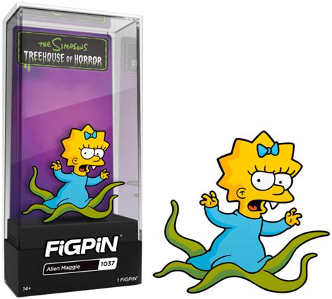 The Simpsons Alien Maggie Treehouse Of Horror Figpin Enamel Pin By