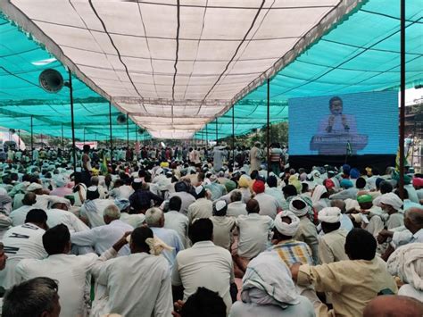 In Photos At Muzaffarnagar Mahapanchayat Protesting Farmers Vow To