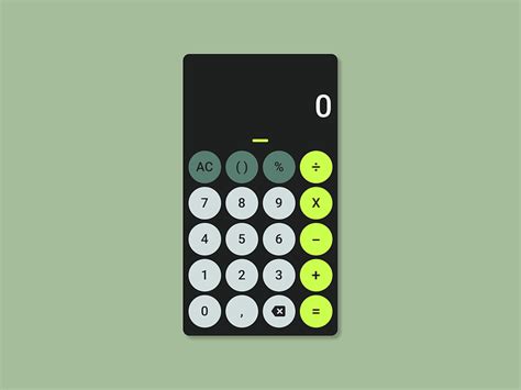 Calculator Ui Practice By Juan Pérez Herrera On Dribbble