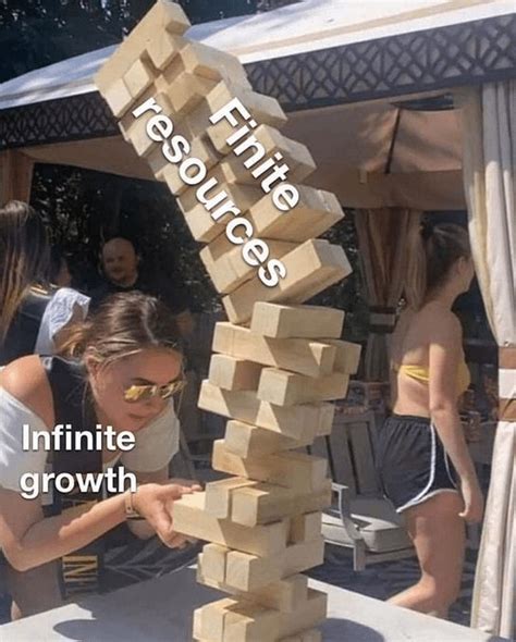 earth has a finite amount of resources a bunch of rich fucks r