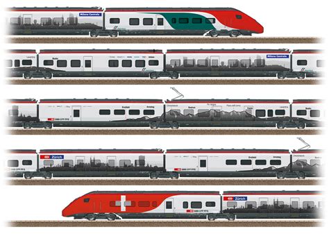 Trix 25811 SBB Triebzug RABe 501 Giruno 7 Tlg Ep 6 Menzels