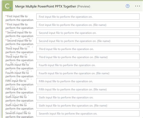merge multiple pptx files more than 100 or 200 or power platform