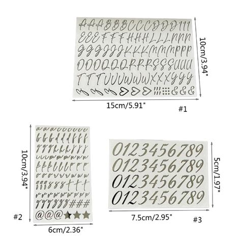 구리 골드 컬러 15cm 알파벳 번호 스티커 Scrapbooking을위한 미니 반짝이 편지 스티커 홈 Decors 공급 Dropship 액세서리 공구 And 장비