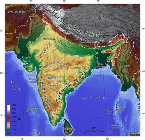 Vindhya Range India Map Geography Ancient India