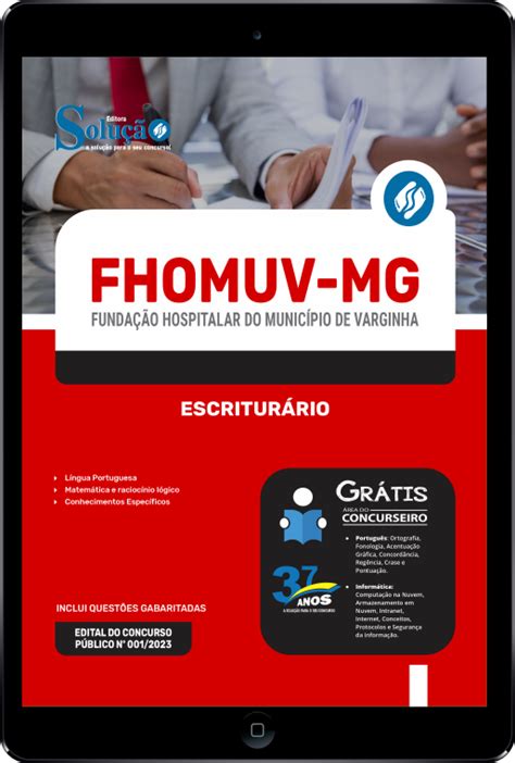 Apostila Fhomuv Mg Em Pdf Escriturário