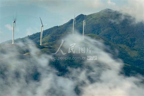 湖南怀化风力发电 绿色环保 人民图片网