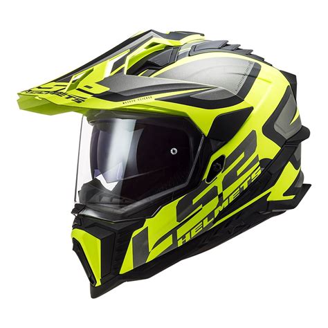 Ls2 Mx701 Explorer Alter Helmet Matte Blackhi Vis Yellow