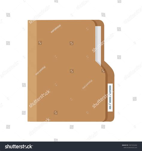 Folder Document Flat Design Vector Illustration Stock Vector Royalty Free