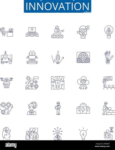 Innovation Line Icons Signs Set Design Collection Of Innovate Novel