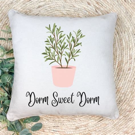 Dorm Sweet Dorm Pillow Etsy