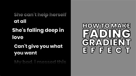 How To Make Fading Gradient Effect On Alight Motion Youtube