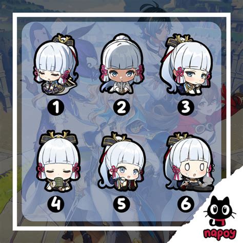 Jual Sticker Vinyl Game Anime Ayaka Genshin Impact Satuan Jakarta
