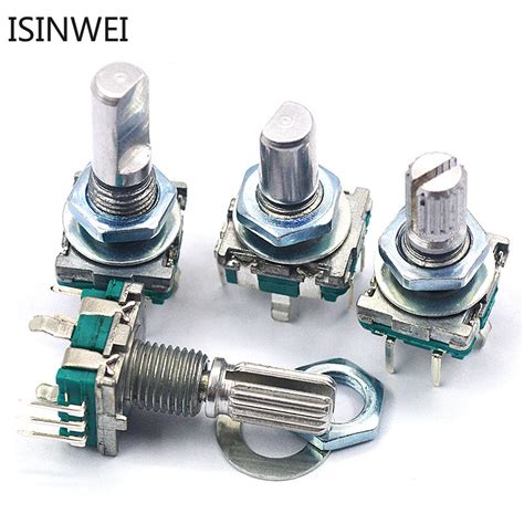5pcs Lot 20 Position 360 Degree Rotary Encoder EC11 W Push Button 5Pin