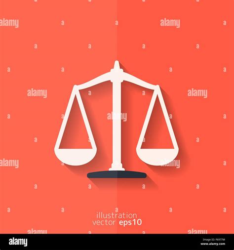 Scales Balance Icon Flat Design Stock Vector Image And Art Alamy