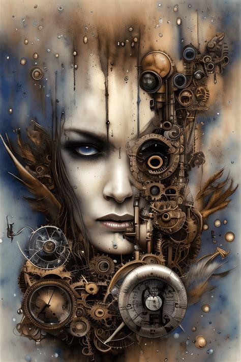 Steampunk Gothic Watercolor · Creative Fabrica