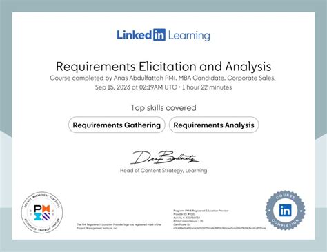 Anas Abdulfattah Pmi Mba Candidate Corporate Sales On Linkedin Certificate Of Completion