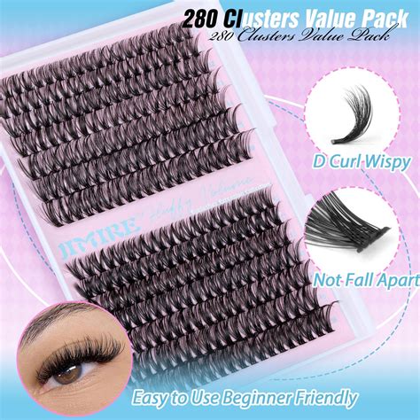 Jimire Fluffy Lash Clusters Volume Wispy 50d Thick Mink 59 Off