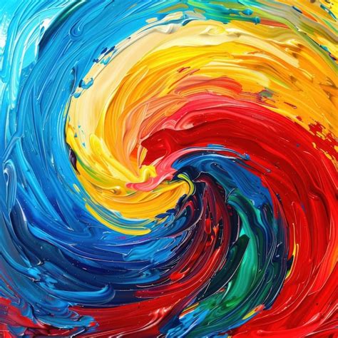 Premium Photo An Abstract Composition Of Swirling Colors Creating A Vibrant Dynamic Visual Effect