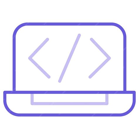 Premium Vector Laptop Coding Vector Illustration