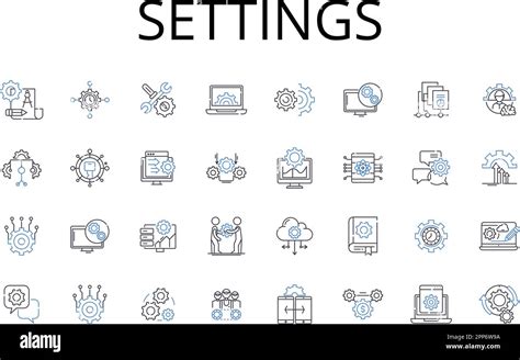 Settings Line Icons Collection Atmosphere Configuration Conditions