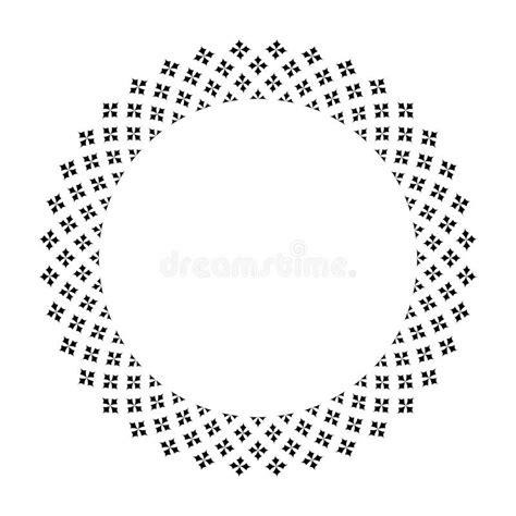 Circular Radial Pattern For Decorative Circle Frame Stock Vector Illustration Of Invitation