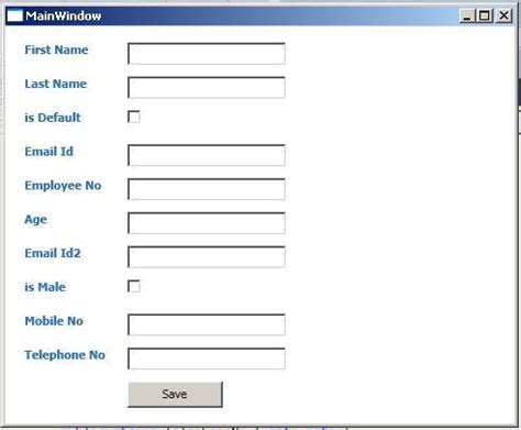 Dynamically Generating Forms In WPF And Silverlight