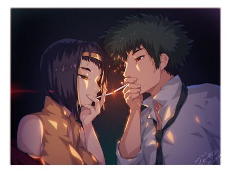 Faye Valentine And Spike Spiegel Cowboy Bebop Drawn By A X Danbooru