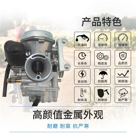 适用雅马哈摩托车国三尚领迅鹰125化油器zy125t 5 6 7 10汽悦动版虎窝淘
