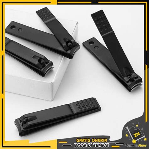 Zaman Now Gunting Kuku Hitam Manicure Pedicure Nail Clipper Gunting Kuku Hitam Stainless