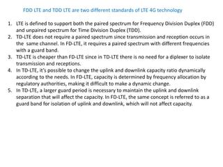 FDD And TDD IN LTE Detail Study For Beginner Pptx