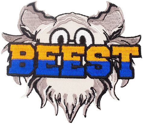 Embleem Beest 8x9cm Kopen Carnavalslandnl