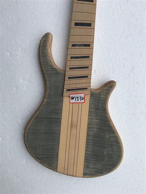 7 String Fanned Fret Bass Ash Body With Maple Neck Reverb