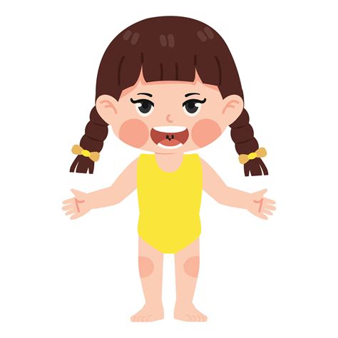Cute Girl Human Body Cartoon 35376536 Vector Art At Vecteezy