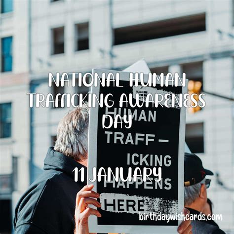 11 January National Human Trafficking Awareness Day