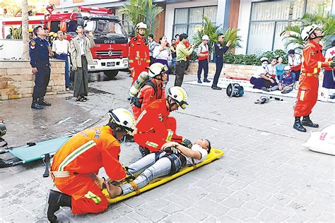 မြိတ်မြို့၌ ငလျင်ဘေးအန္တရာယ် ရှာဖွေကယ်ဆယ်ရေး သဏ္ဌာန်တူဇာတ်တိုက်လေ့ကျင့်ခြင်းဆောင်ရွက် Myawady