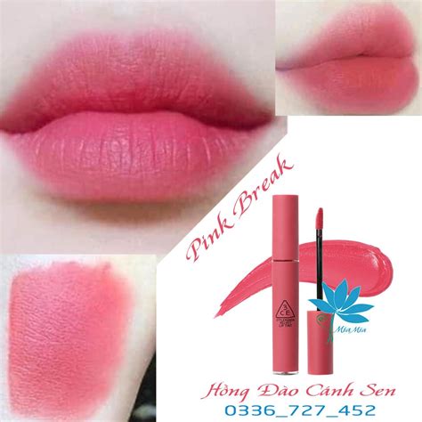 Son 3CE Velvet Lip Tint 4g Son Kem Lì Daffodil Taupe Definition Bitter