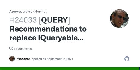 Query Recommendations To Replace Iqueryable Functionality · Issue